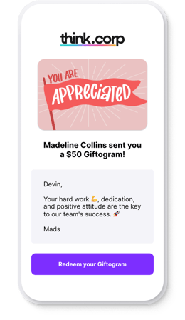 Employee Appreciation Gift Cards - Send in Minutes - Giftogram